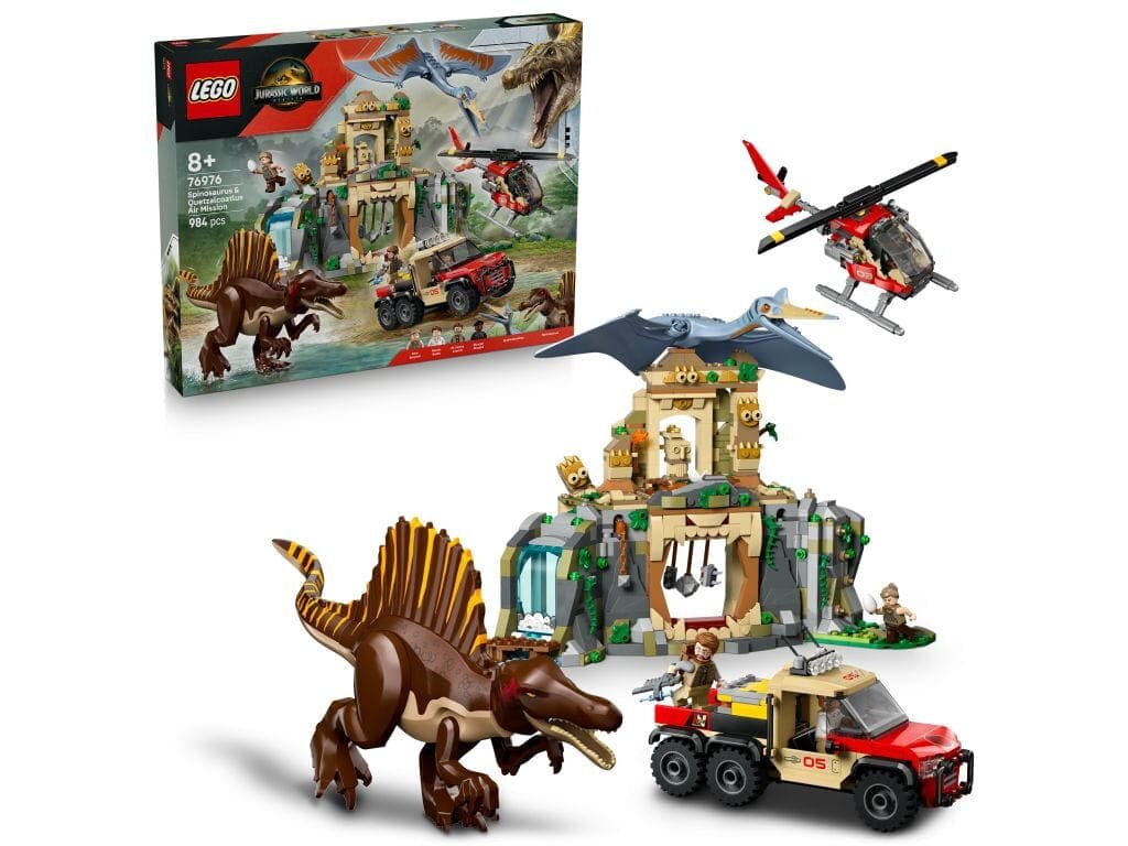Конструктор LEGO Jurassic World 76976 Spinosaurus & Quetzalcoatlus Air Mission Воздушная миссия Спинозавра и Кетцалькоатля