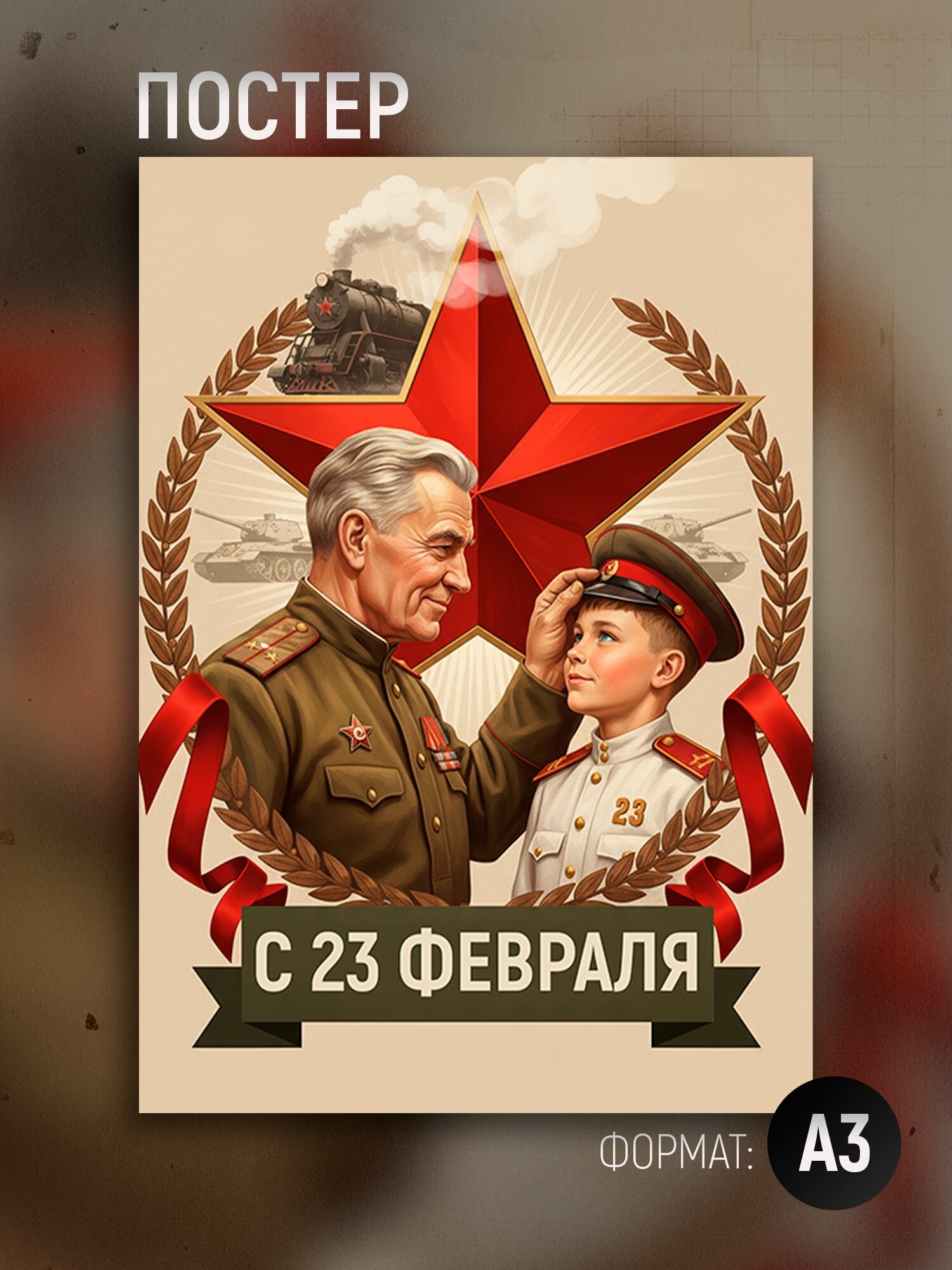 Плакат 23 февраля