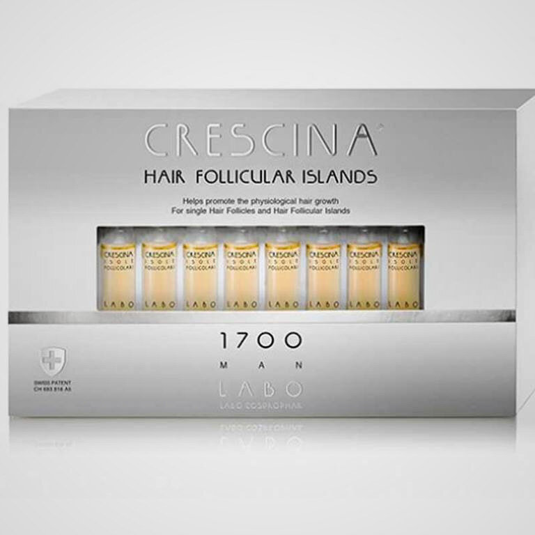 Лосьон для стимуляции + Лосьон против выпадения для мужчин 1700 20+20 амп Crescina Hair Follicular Islands Complex 1700 For Man Ампулы 20 + 20 АМП