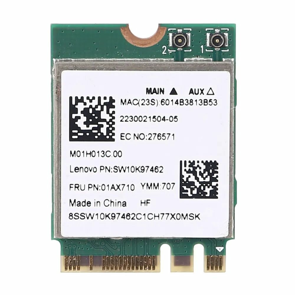 RTL8821CE FRU 01AX710 Wifi Bluetooth-совместимая беспроводная карта 4.2 2.4G 5.8G двухдиапазонная для портативных ПК E470 E470c, Компьютерное охлаждение и другие запасные части