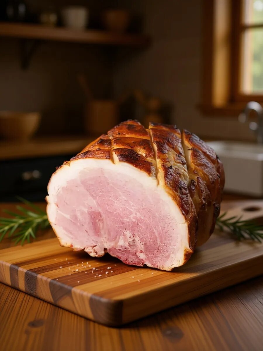 Буженина, варёно-копчённая, свинина, 600г, вакуумная упаковка