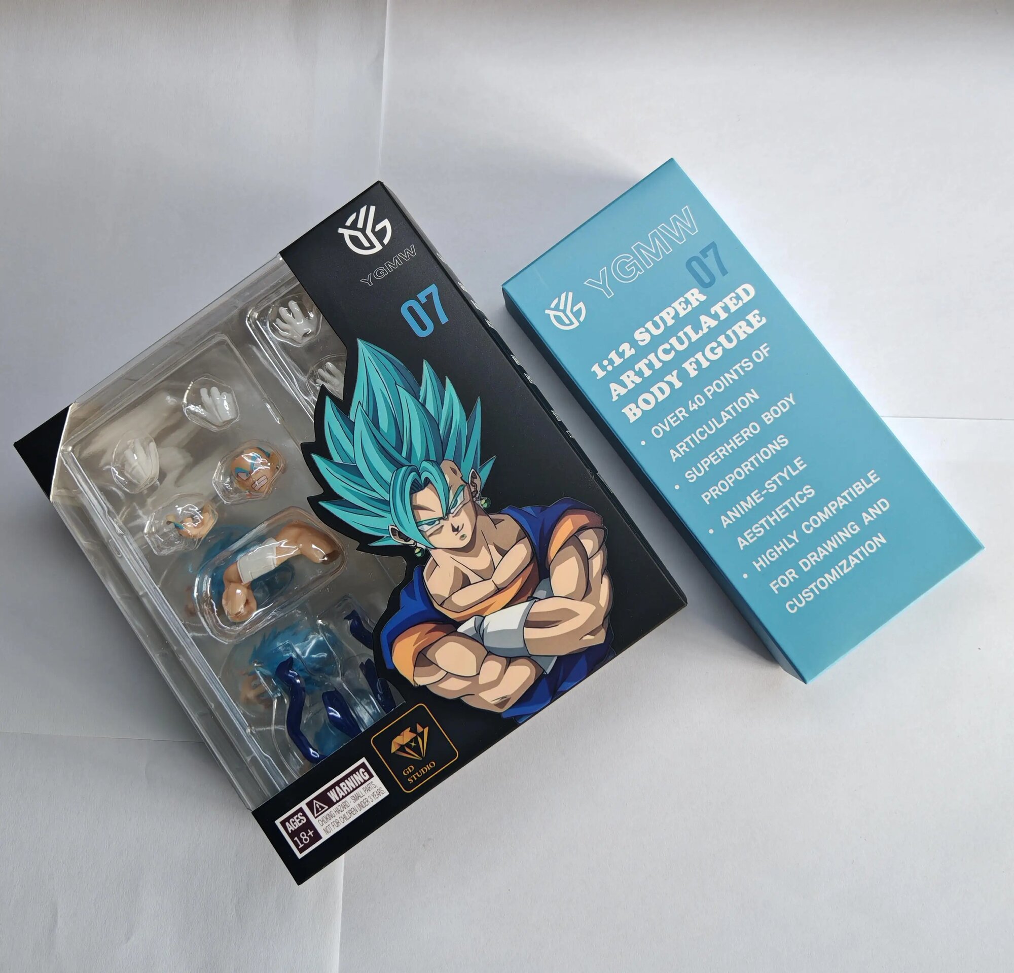 Фигурка OC TOYS Вегито SHF Dragon Ball Super Saiyan SSJ 3.0 OC04-06-07-08-09A/B Синий, Vegeta 07