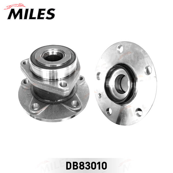 MILES Ступица с подшипником AUDI A3 II-III/SKODA/VW GOLF V-VII/CADDY III 03- пер. (SKF VKBA6556) DB83010