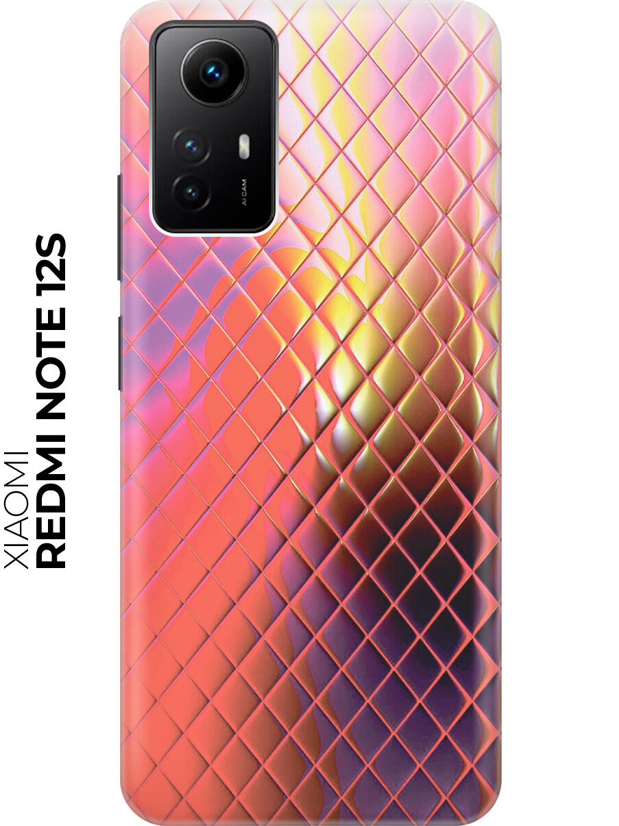 Силиконовый чехол на Xiaomi Redmi Note 12s / Сяоми Редми Ноут 12с с рисунком "Розовая рептилия"