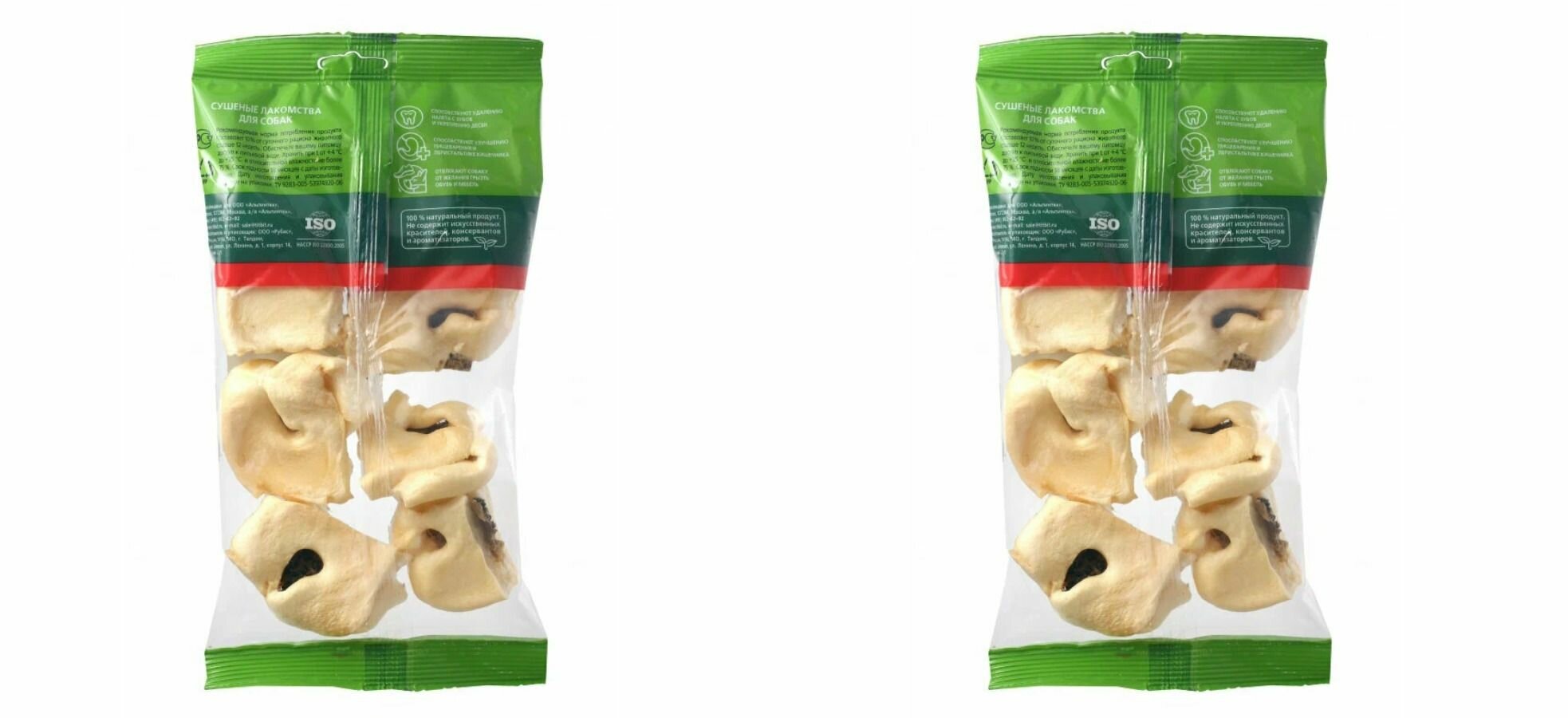 Titbit Лакомство для собак, Нос бараний с рубцом бараньим, 2 шт