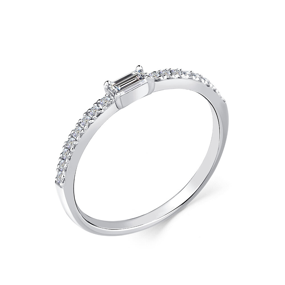 Кольцо, белое золото, 585 проба, бриллиант