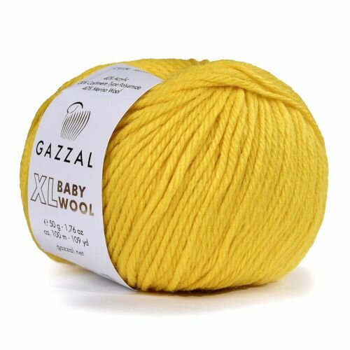 Пряжа Беби Вул XL Газал, Baby Wool XL Gazzal (812XL), 50 г, 100м, 40% шерсть мериноса, 20% кашемир ПА, 40% акрил (2 шт.)