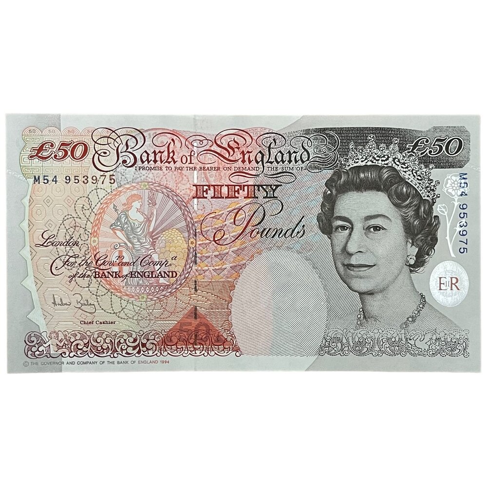 Великобритания 50 фунтов 2004-2011 гг. (Серия M)