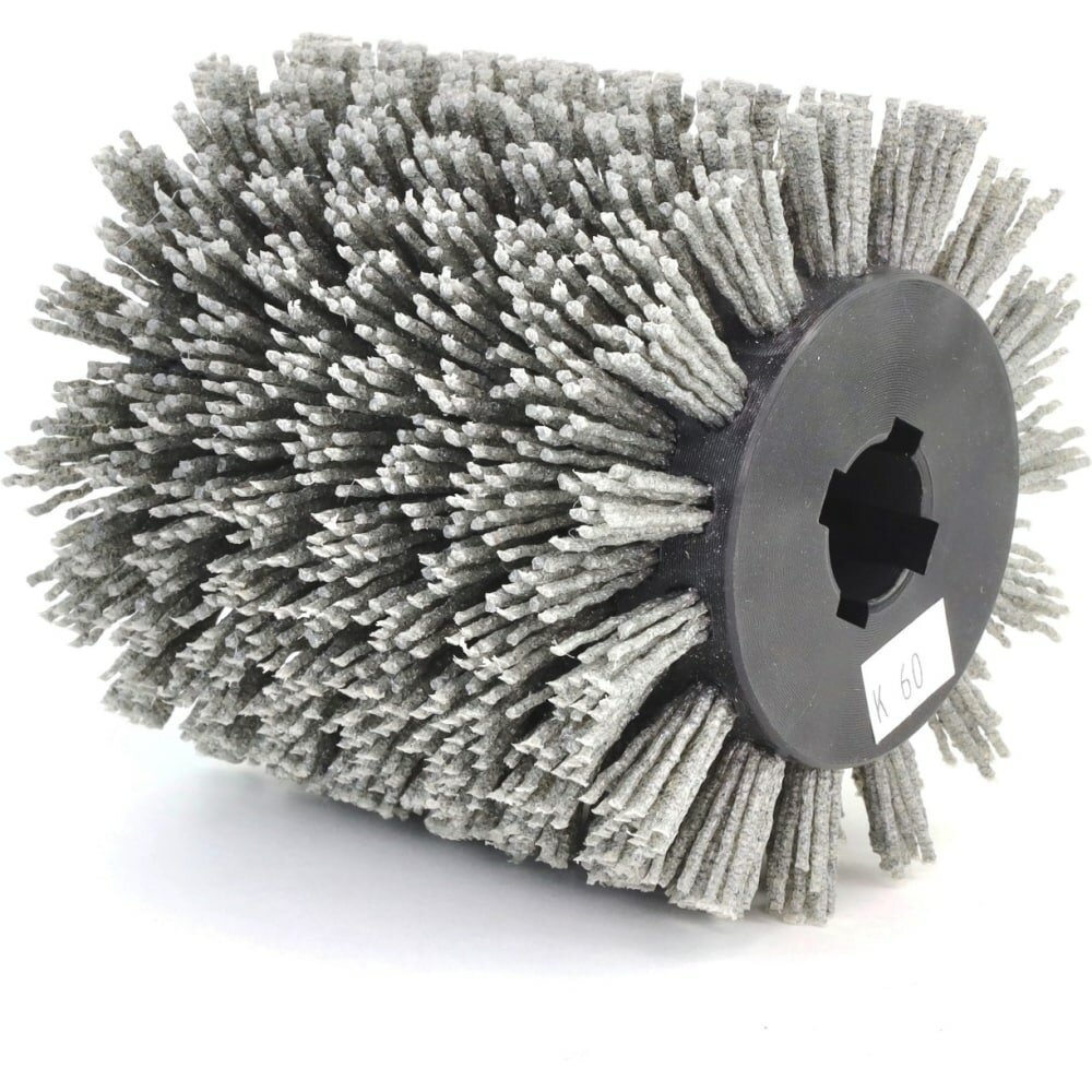 Щетка 100x100x19.5 мм, 4 отв, ворс полимер-абразив, Р60 для щеточных шлиф машин 1-201 OSBORN 401.912-6931, средней