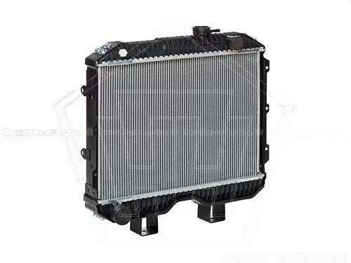 Радиатор охлаждения уаз 3151, 3741, 3909, 469 алюм. 2-ряд паян. дв. умз 417 luzar