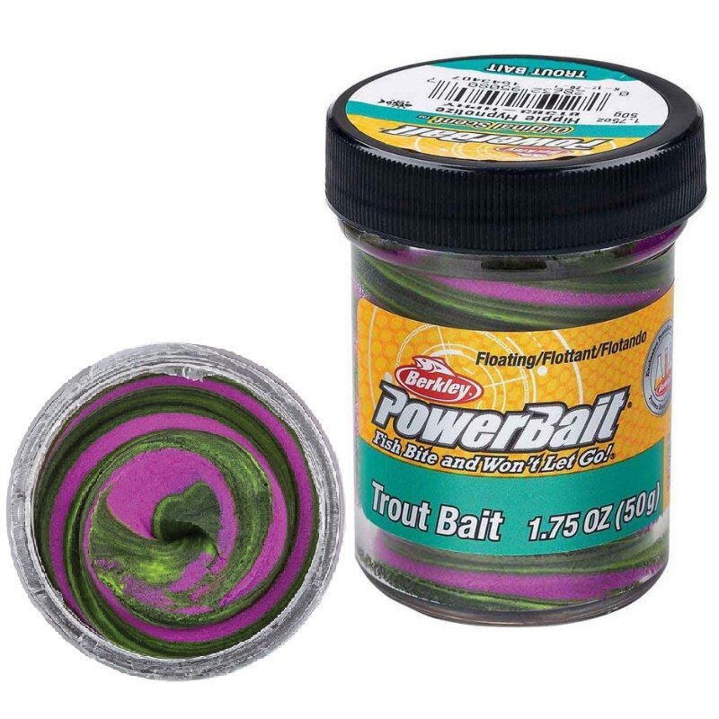 Паста форелевая Berkley PowerBait Trout Bait Triple Swirls (#Hippie Hypnotize, 50g)