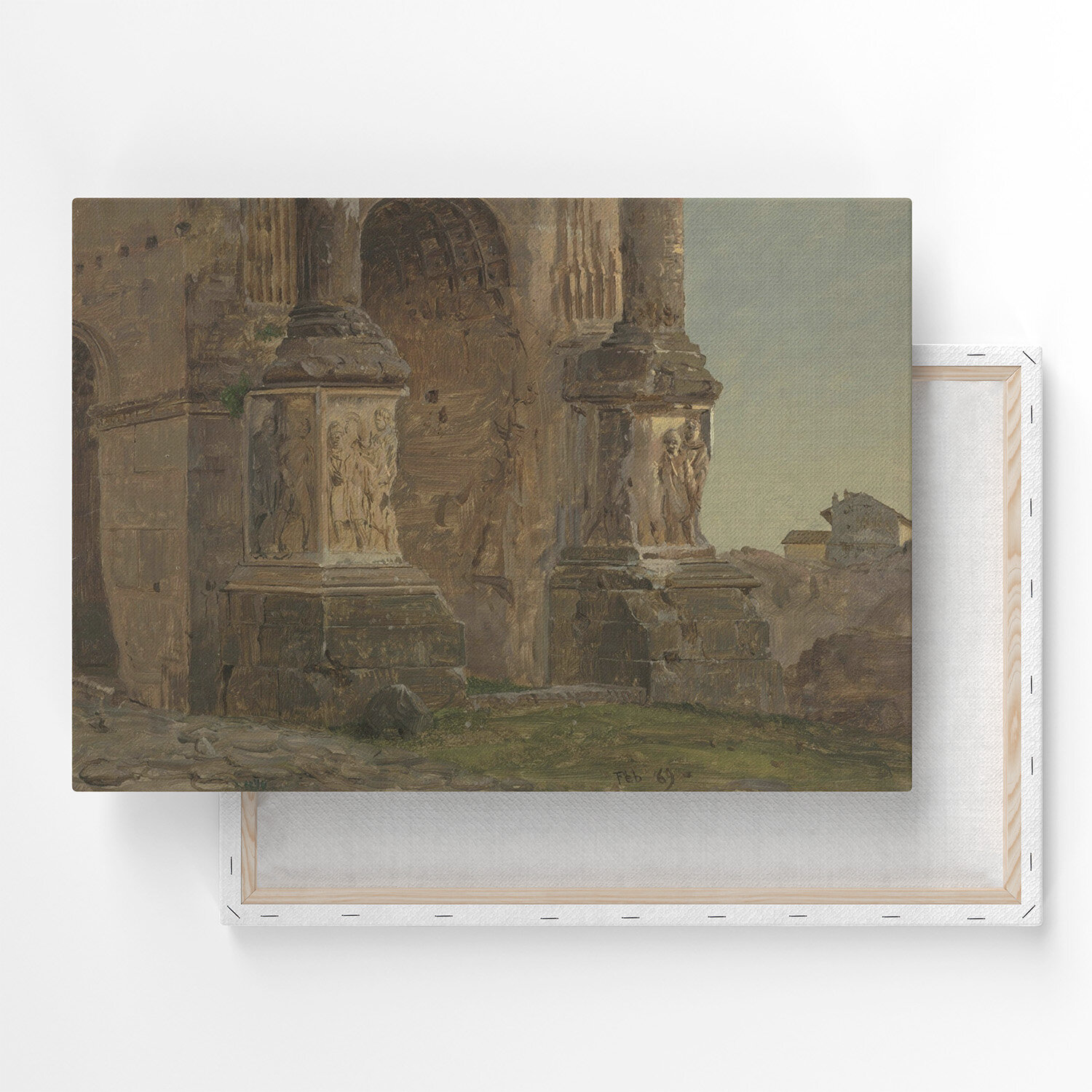 Картина на холсте, репродукция / Фредерик Эдвин Чёрч - Arch of Septimius Severus / Размер 30 x 40 см