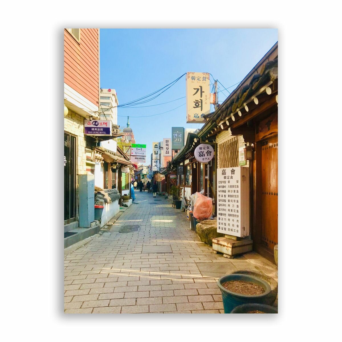 Постер, плакат на бумаге / Улицы Южной Кореи / Размер 30 x 40 см