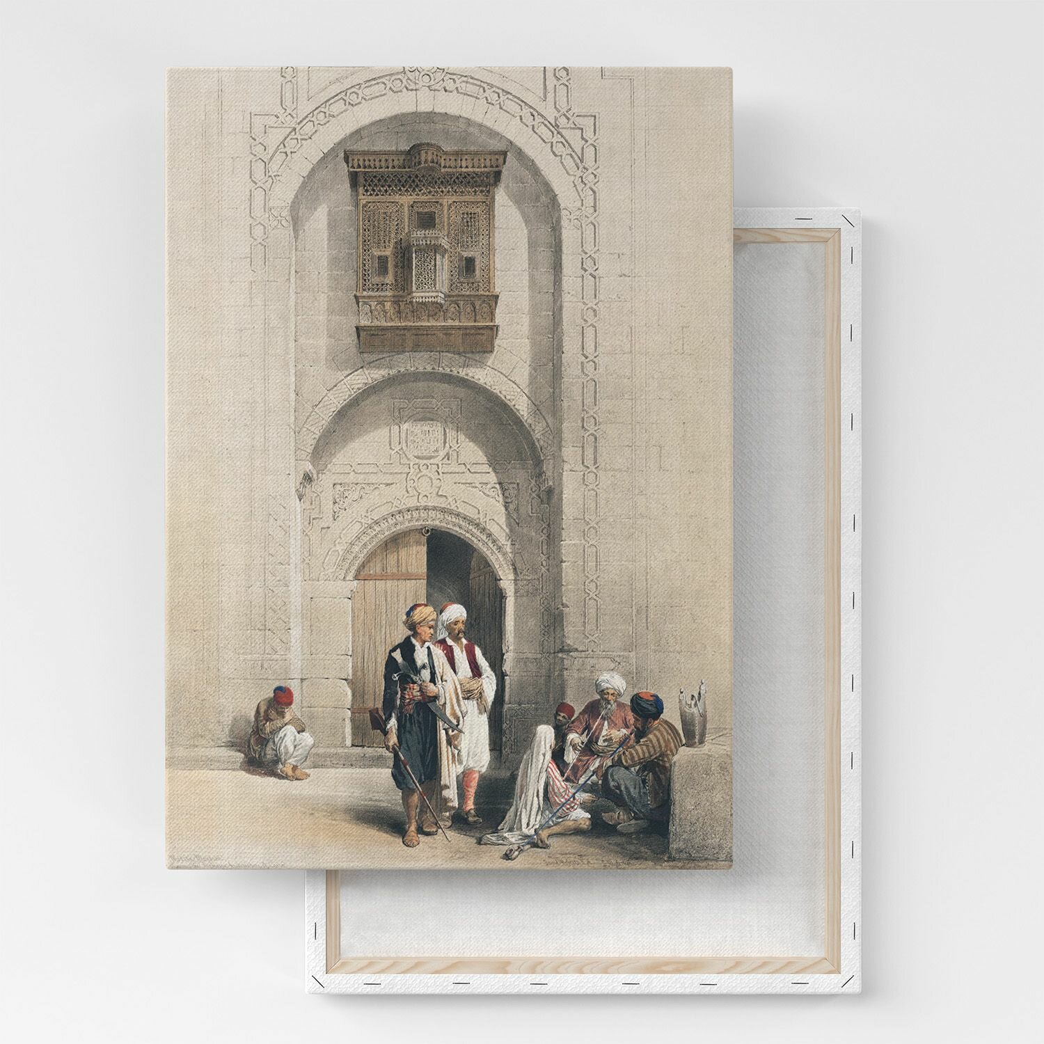 Картина на холсте, репродукция / Дэвид Робертс - Arabesque architecture of Cairo / Размер 60 x 80 см