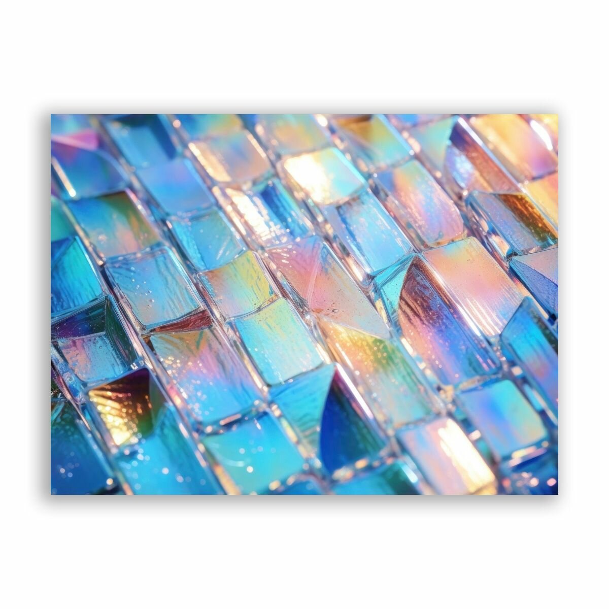 Постер, плакат на бумаге / Перламутровые абстракции / Размер 40 x 53 см