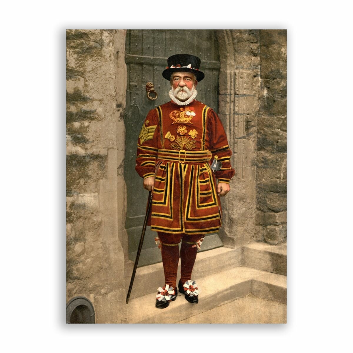 Постер, плакат на бумаге / A yeoman of the guard. Beefeater, London, England / Размер 30 x 40 см