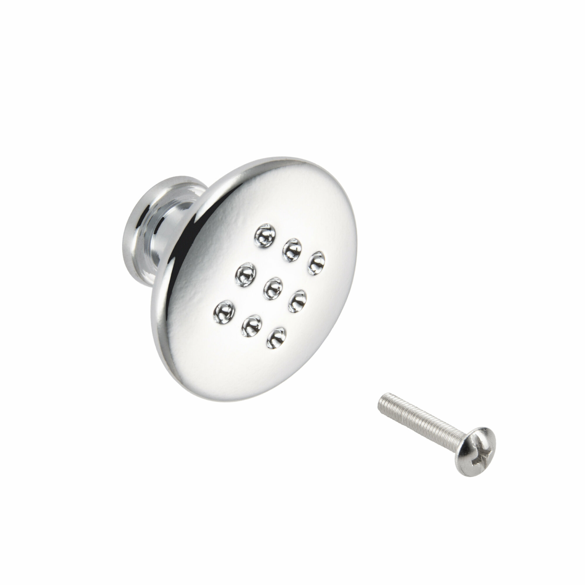 Мебельная ручка-кнопка EDSON 3005 CHROME (комплект 2 штуки) | хром