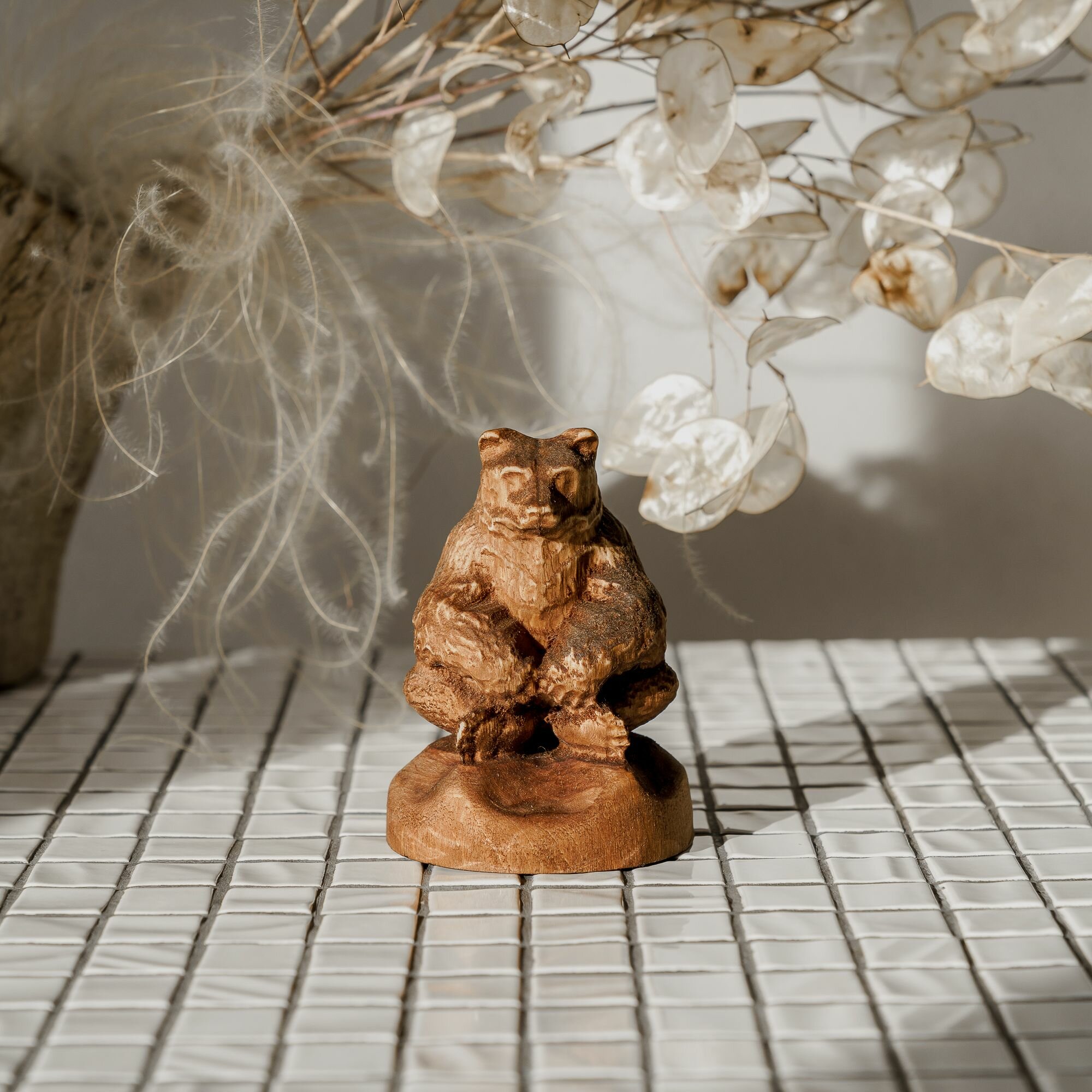 Статуэтка "Медведь" из дерева