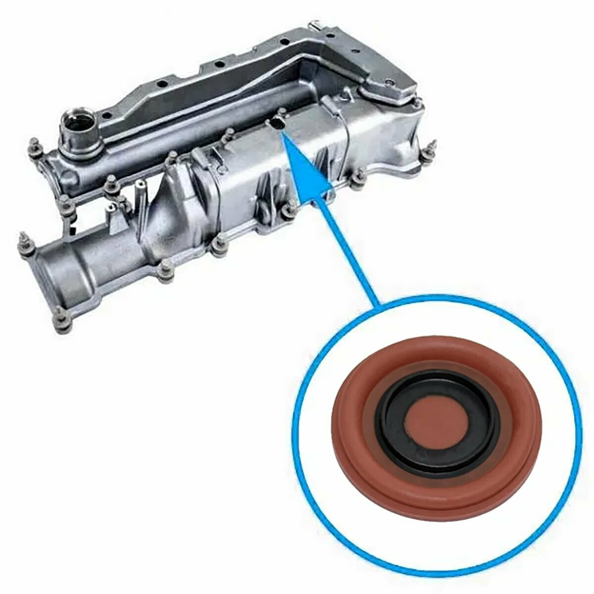 Мембрана клапанной крышки GM Opel 5607229, 55596087, 55590969