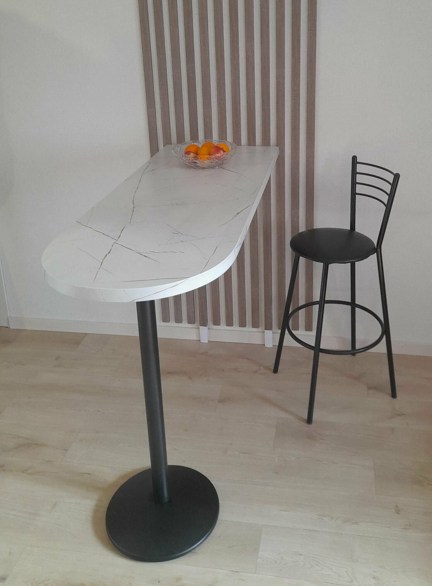 Барная стойка БС-2ч Белый каспий