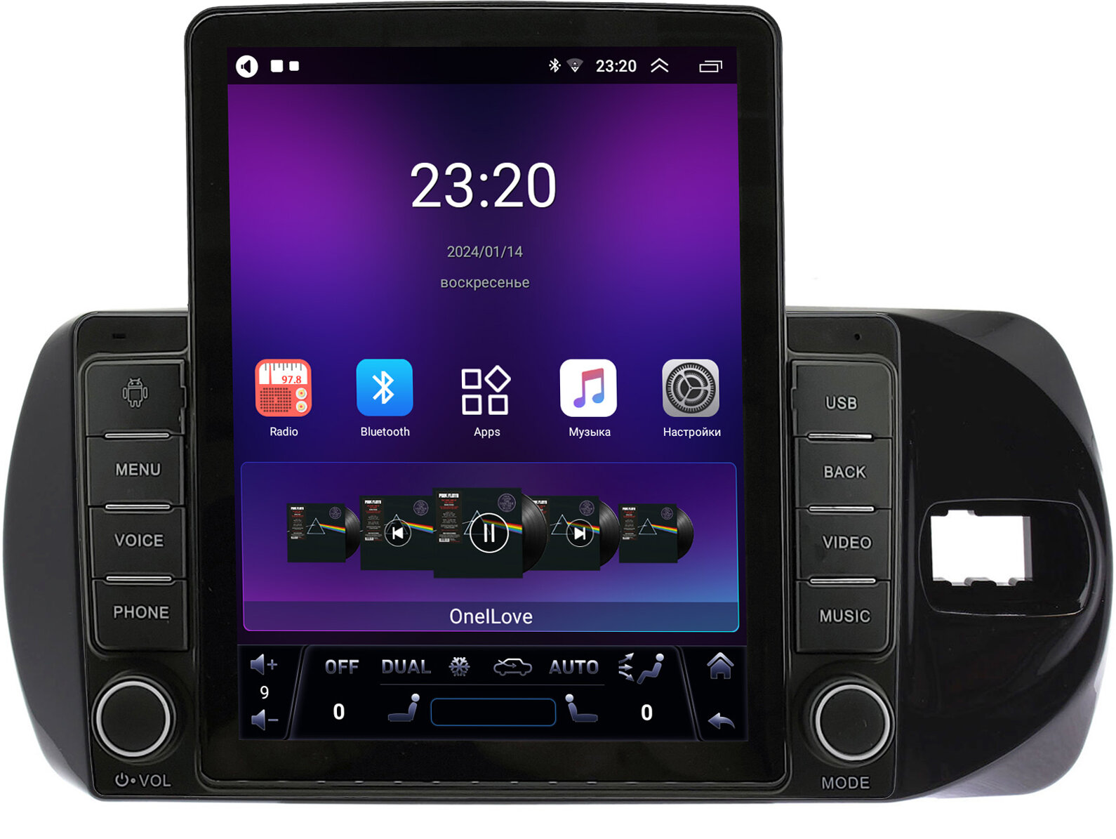 Штатная магнитола Canbox GTR095-9374 для Toyota Vitz 3 (XP130) 2014-2020 (Тип 1) на Android 10 (QLed, 4/64, DSP, CarPlay)