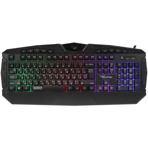 Игровая клавиатура Qumo Antares K60, проводная, 104 + 10 клавиш мультимедиа, встроенные радужная подсветка