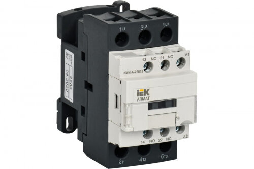 Контактор Iek КМИ-А-22512 LC1D 25А кат. 230В AC 1НО+1НЗ AC-3, AR-ACC-21-025-230-11