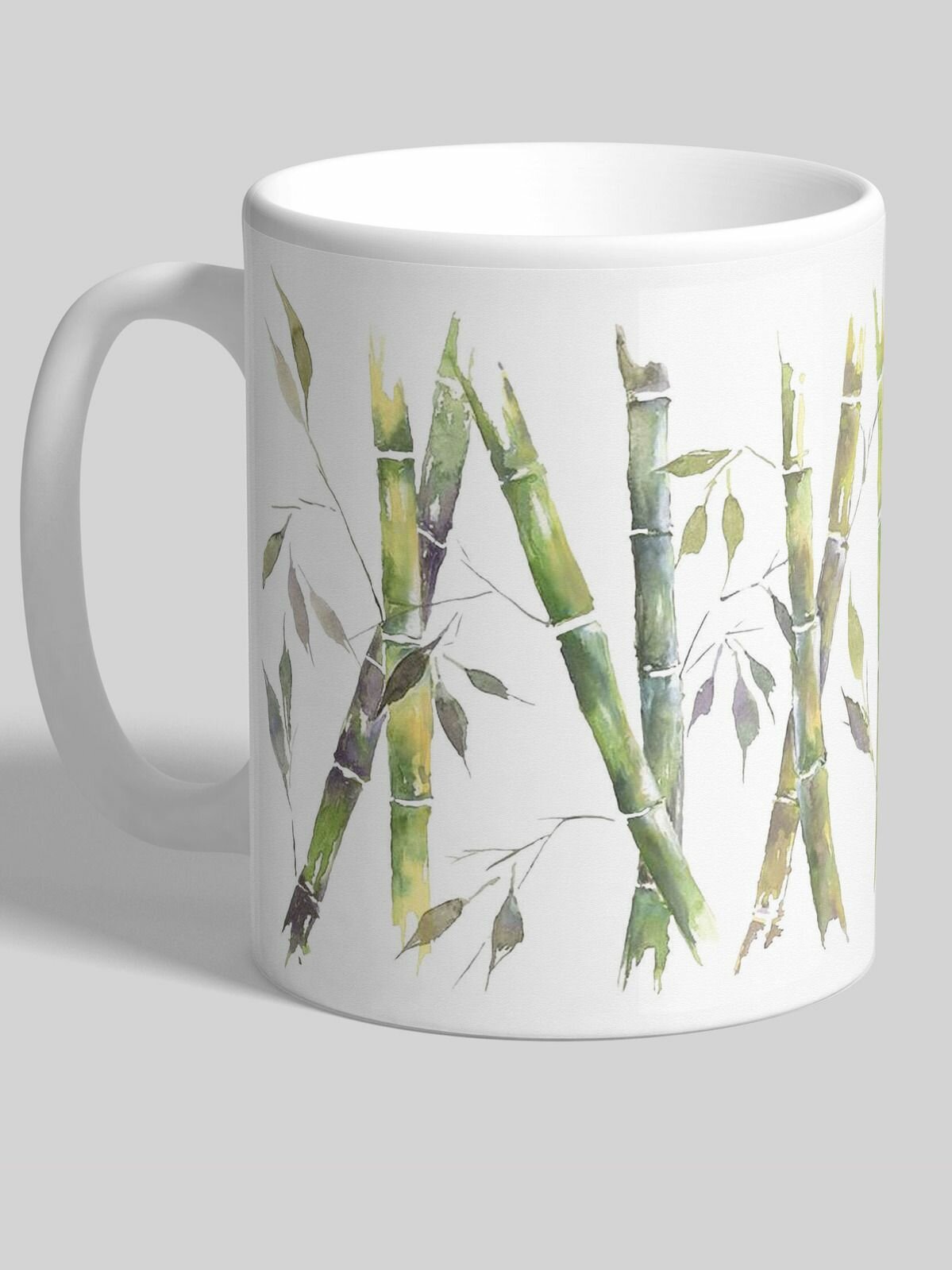 Кружка cooperative.moscow " Бамбук цветок " (кружка с Бамбуком , Бамбук , кружка с цветком, кружка Бамбук , подарок с любовью, кружка с цветами, цветы, цветок) , 330 мл, 1 шт