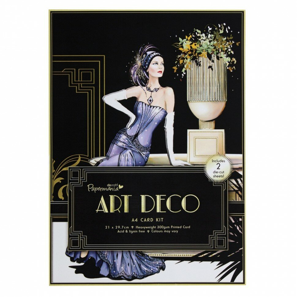 #PMA150636 Набор для создания открытки Art Deco 21 x 29.7 см Docrafts