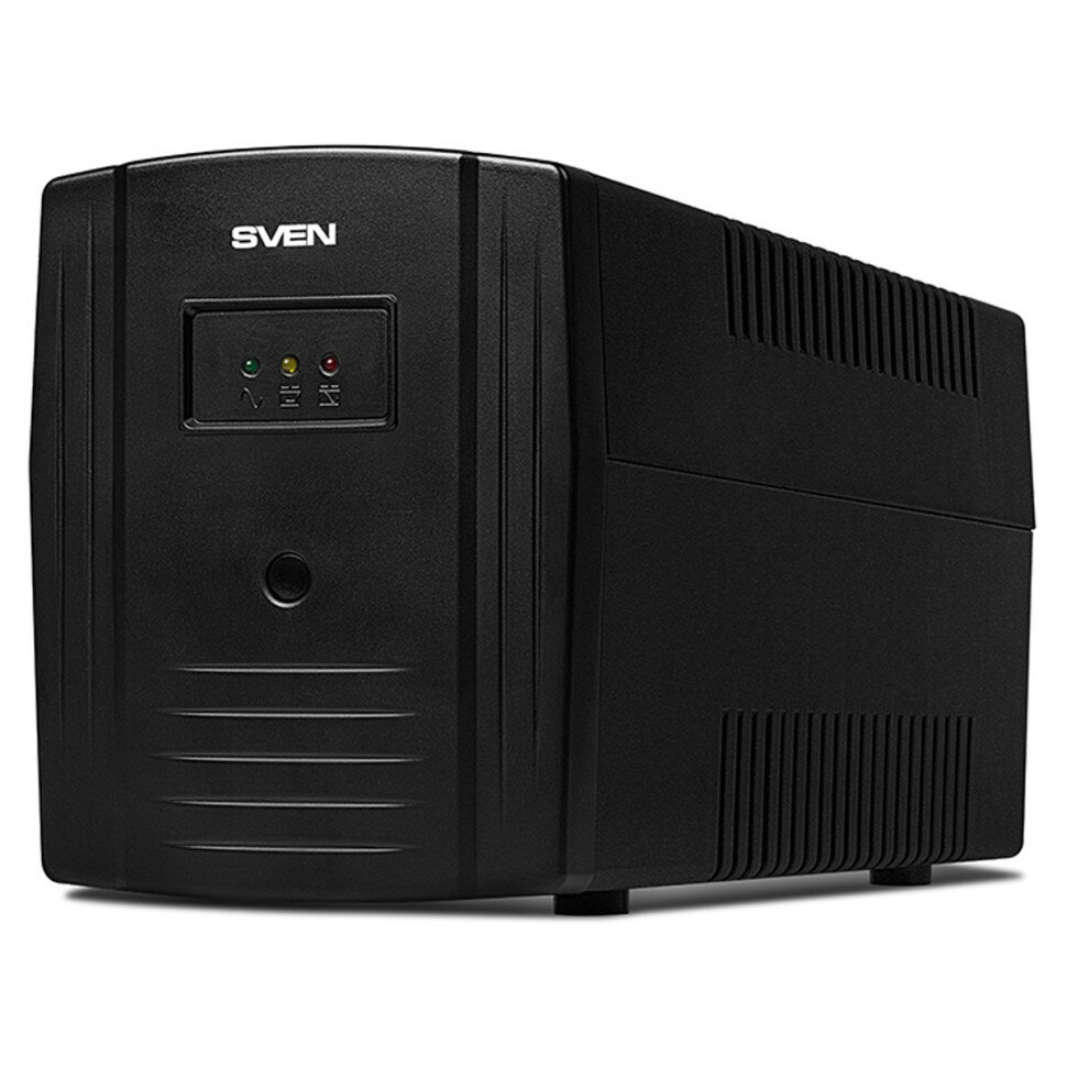 Источник бесперебойного питания Sven PRO 1000, 3 розетки, 1000ВA, 720Вт, черный, 353289