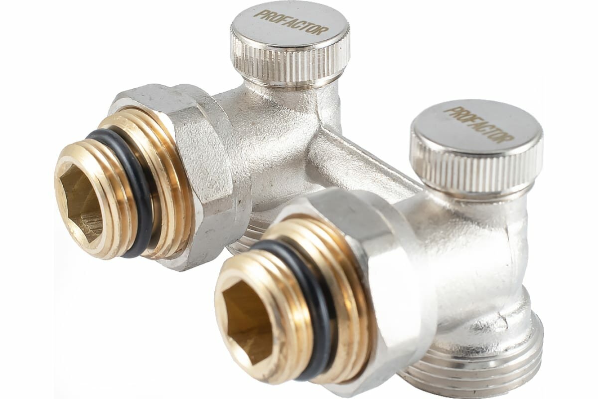 PROFACTOR Узел нижнего подключения радиатора угловой 1/2 х 3/4"ЕК PF RVA 611