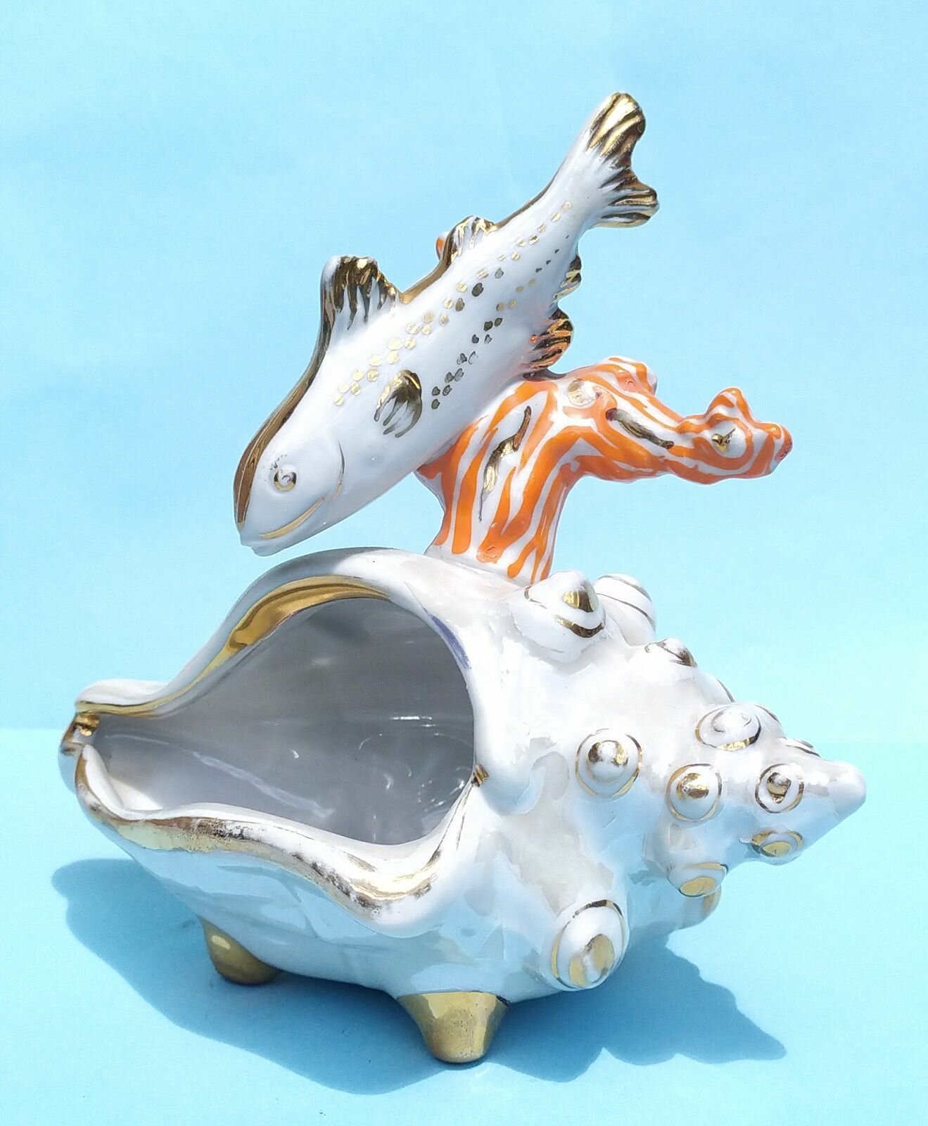 Ракушка с рыбкой Дулево СССР 1963 год