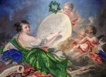 Набор для вышивания FeDi #КВ639 Аллегория живописи, Вышивка бисером, 44 х 32 см