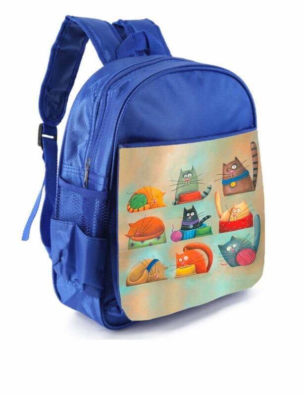 Рюкзак школьный для мальчиков, "Котики" - 03