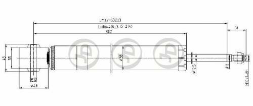 Амортизатор (gas) rr Jd JAA0249