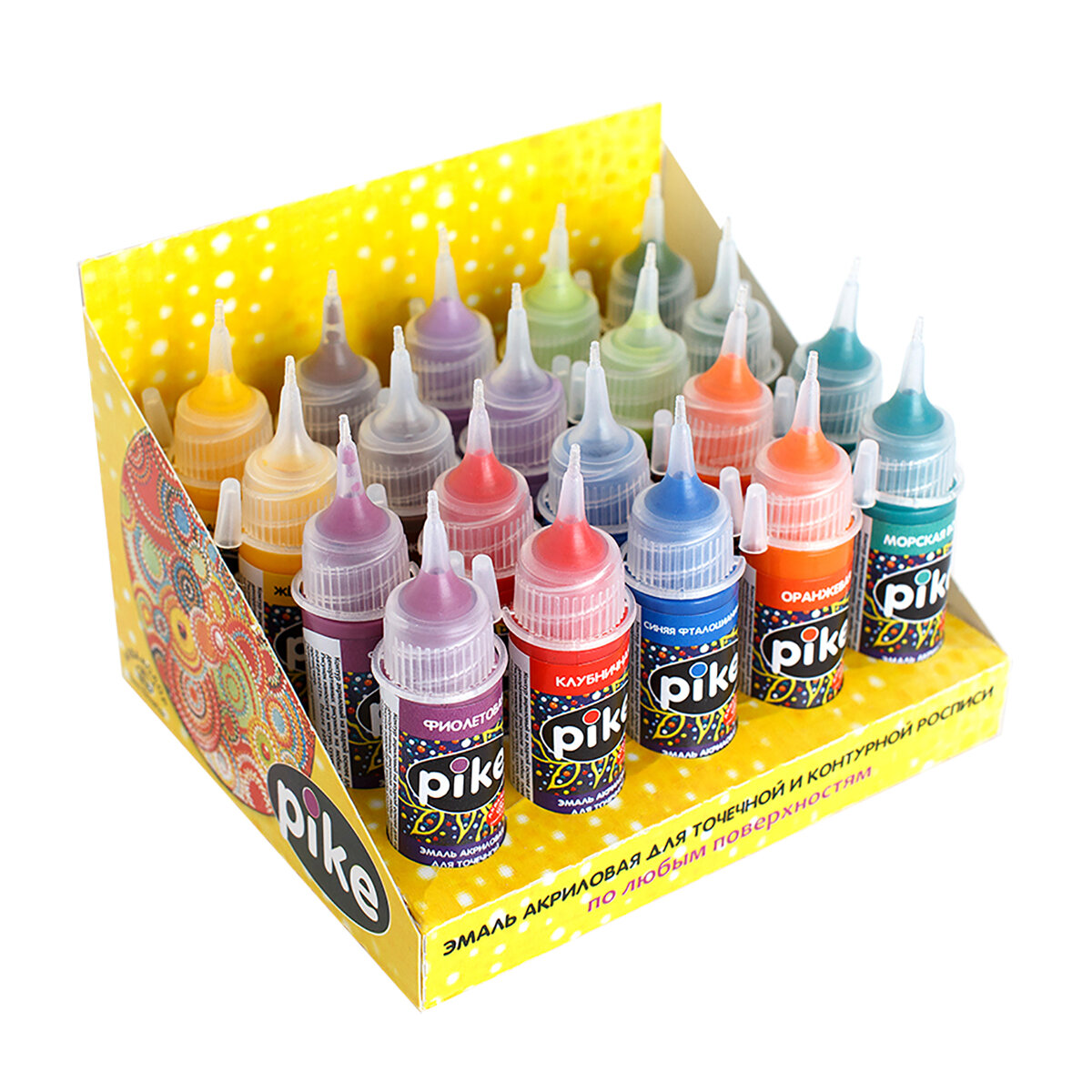 Аква-колор Акриловая эмаль пике 18 мл декоративная краска для мебели и стен цвет К61507 церулеум