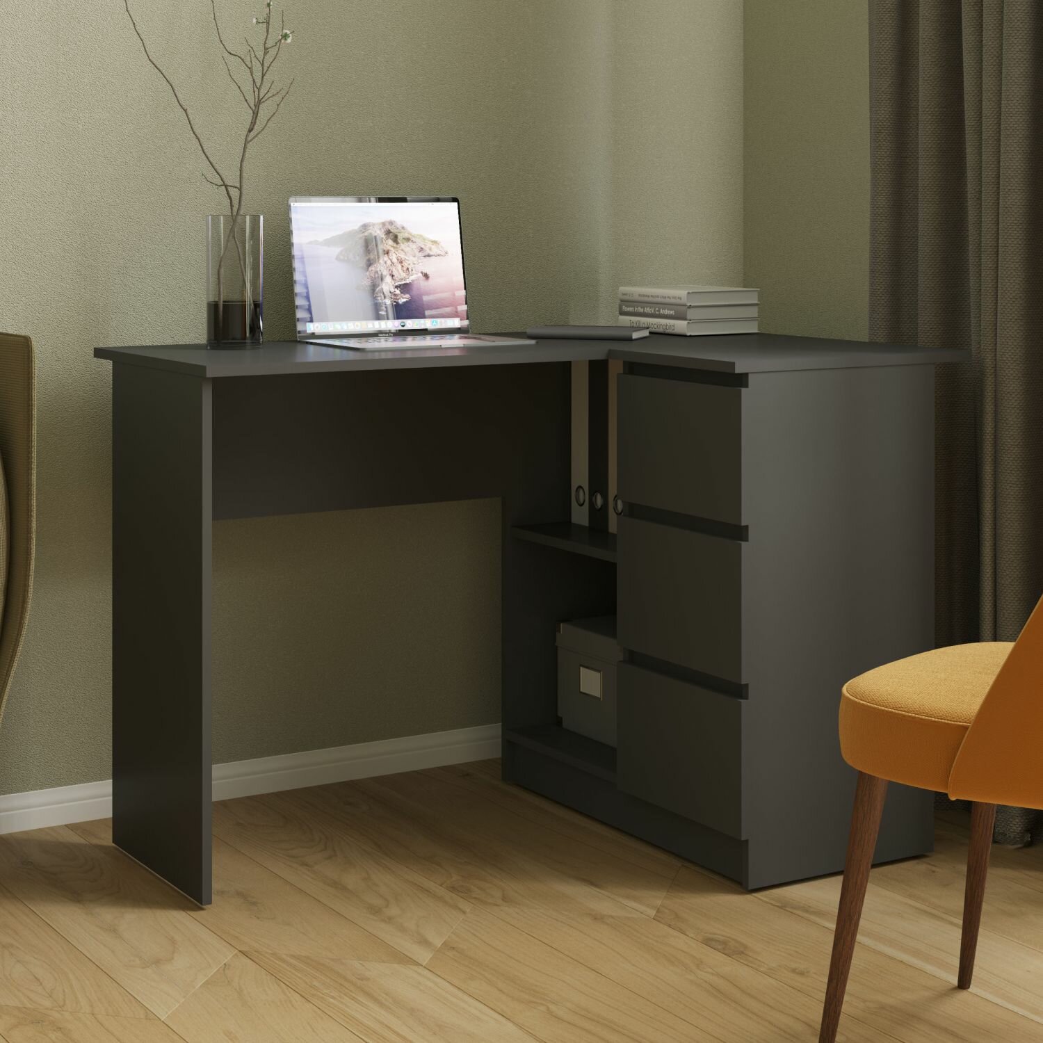 Стол компьютерный Мори МС-16 Графит