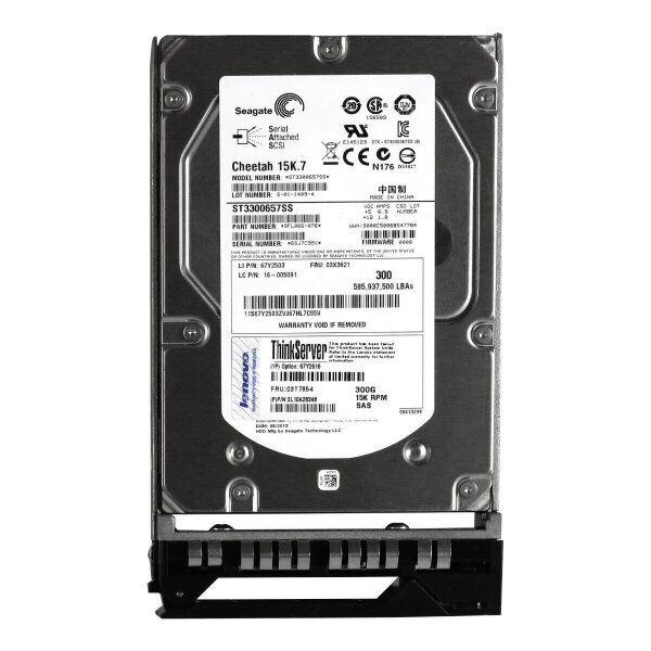 Жесткий диск Lenovo 67Y2616 300Gb 15000 SAS 3,5" HDD