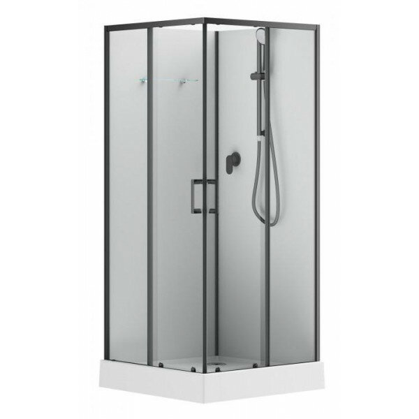 Душевая кабина Aquanet Passion EVO S Black 90x90