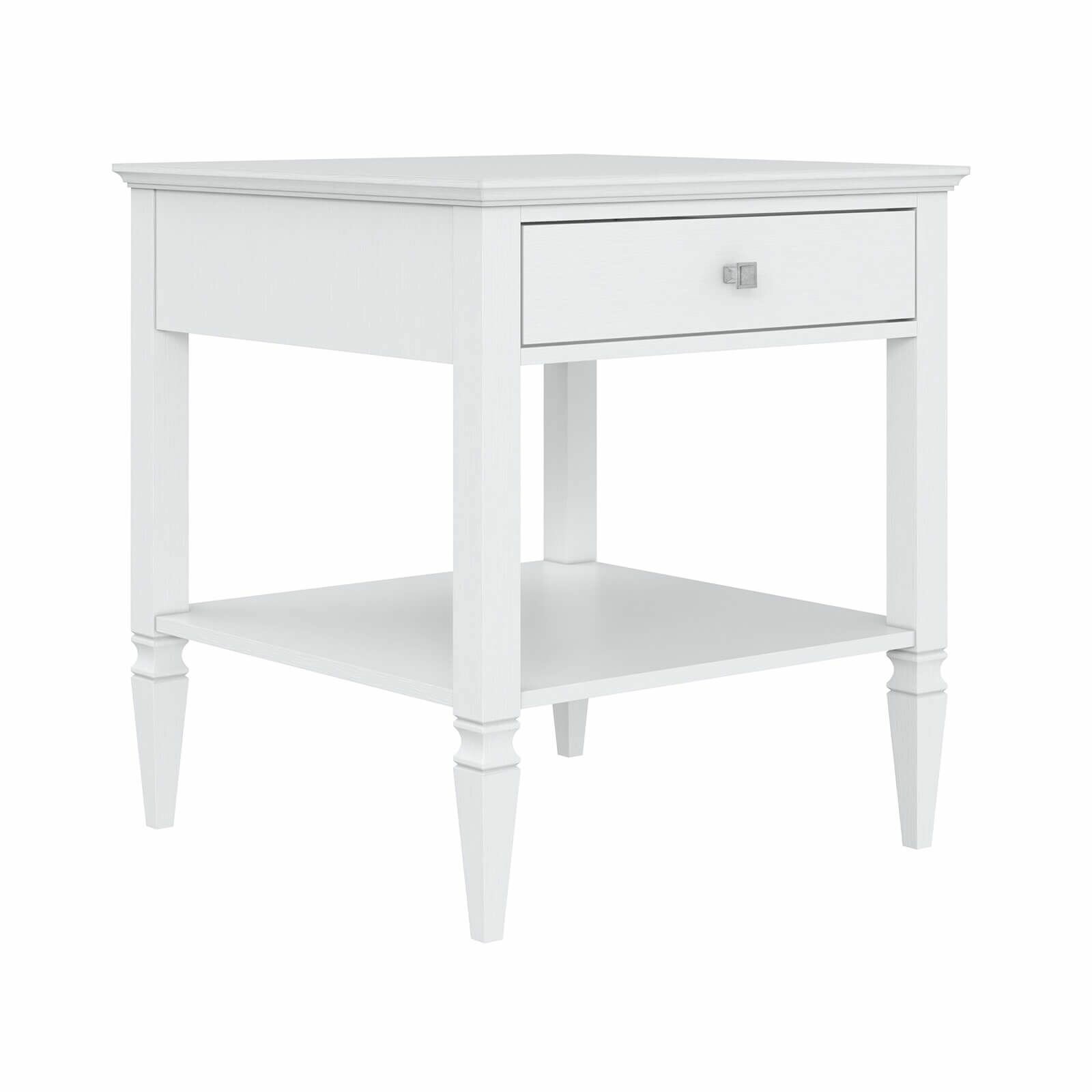 Тумба ММЦ Гостиная Ольса 01 (белый лак) (1) из массива сосны