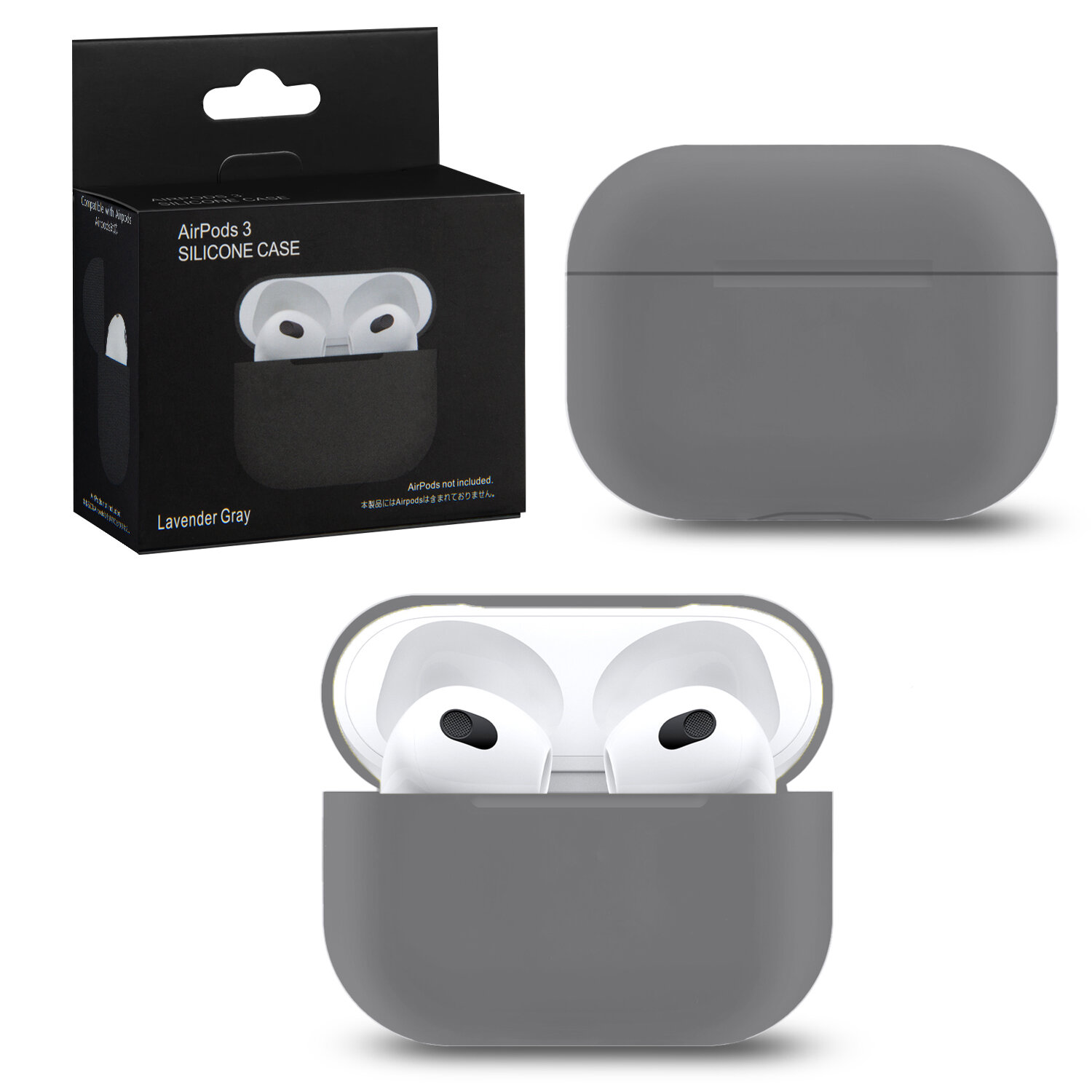 Чехол для наушников Apple AirPods 3 №13 gray