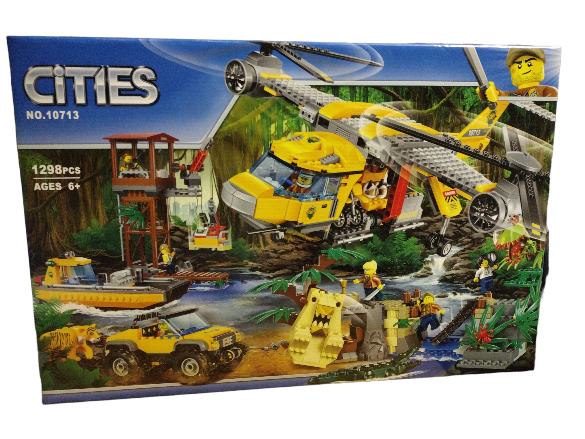 Конструктор Lari Cities 10713, вертолет, 1298 деталей