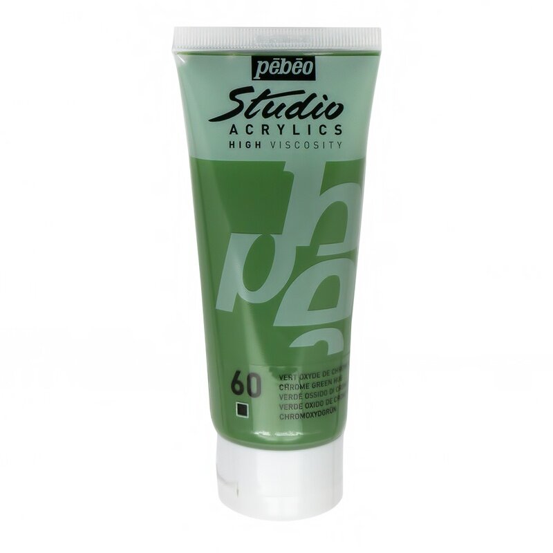 Краска акриловая Pebeo Studio Acrylics, 100 мл, зеленый хром