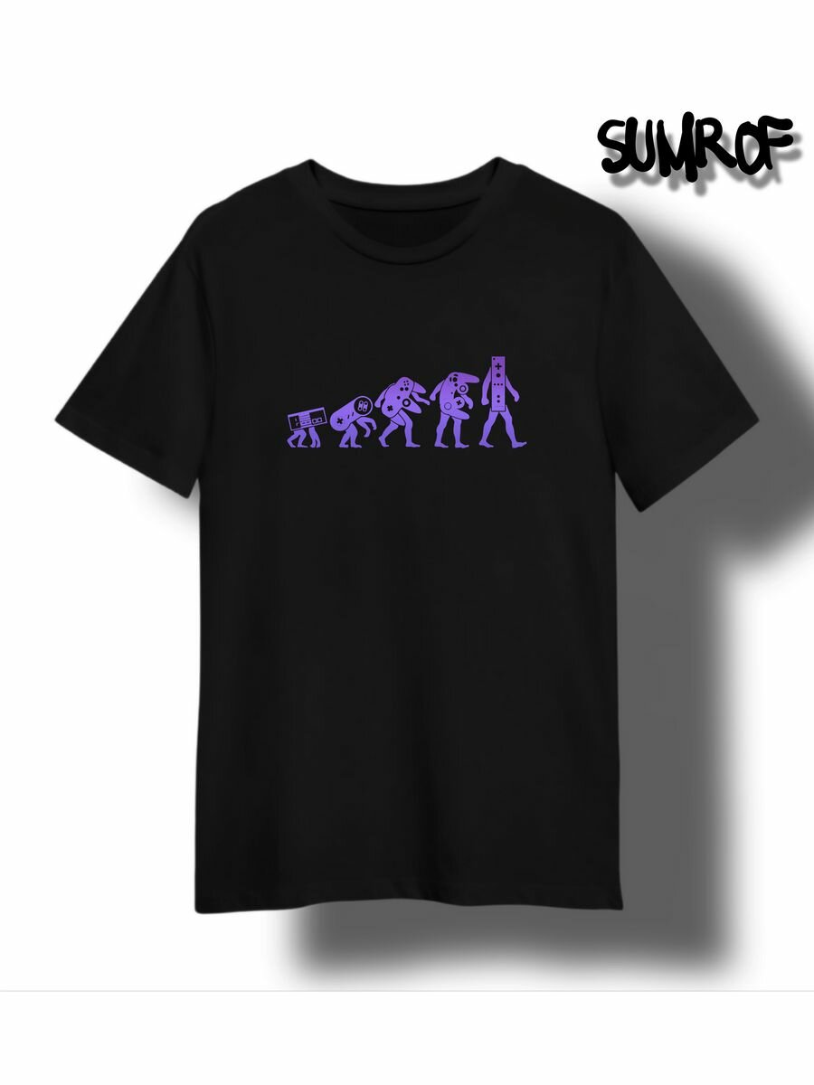 Футболка эволюция джойстиков gamer