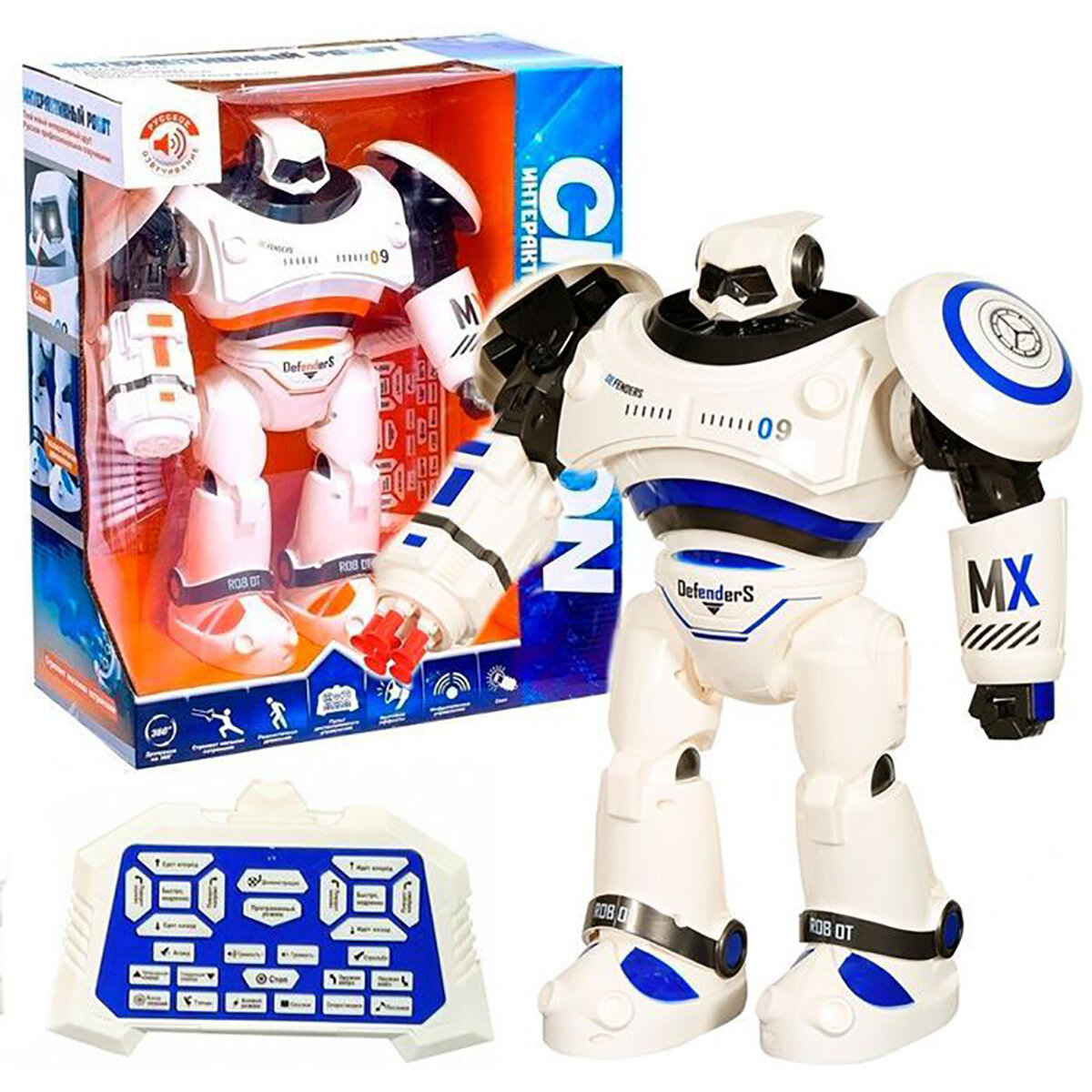 Zhorya Радиоуправляемый интерактивный робот CraZon (стреляет присосками) - ZYA-A2721-1