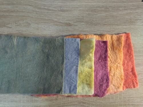 Новинка, 8-слойная льняная вата, набор - 6 шт, размер 20 см * 12 см, цветная, окрашенная, для ватных игрушек, кукол