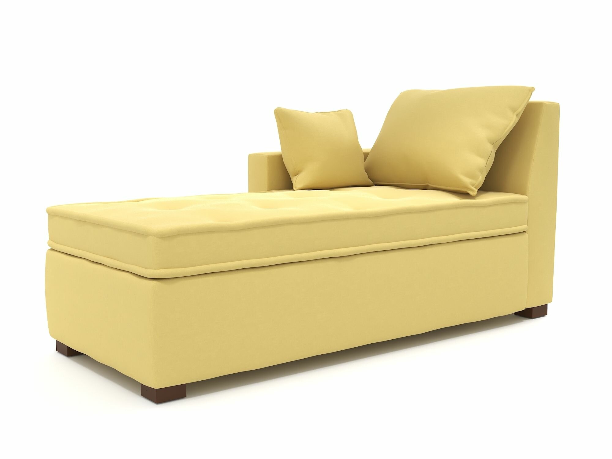 Диван кушетка Arsko Ларс, желтый, велюр, диван тахта, мягкая, на кухню, на дачу, в комнату