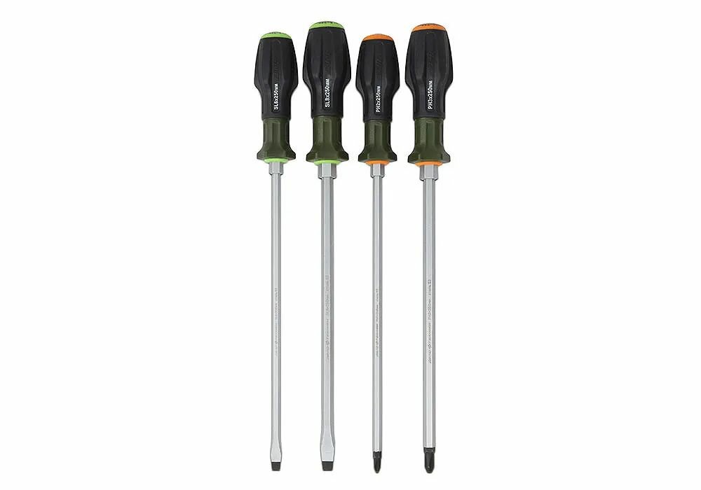 Набор отвёрток Дело Техники усиленных с трехкомпонентными рукоятками PH, SL 4шт. (748040)