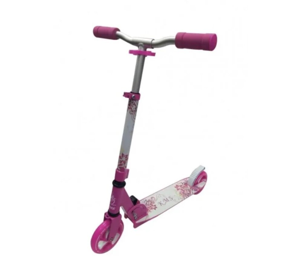 Самокат двухколесный "KMS SK-073" складной, колеса 145 мм (розовый-белый)