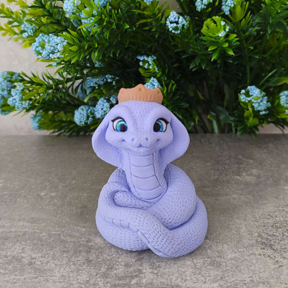 Силиконовая 3D-фигурка для мыловарения "Змея/Кобра Муза" от бренда VJ Molds